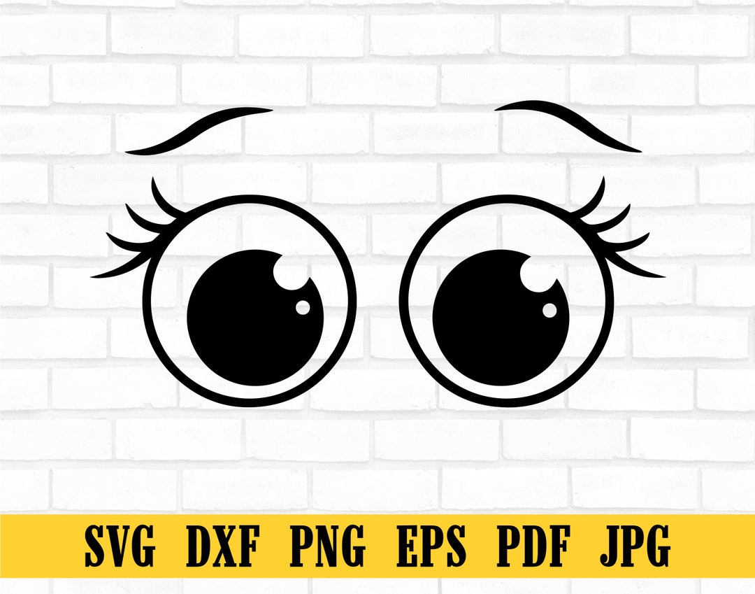 Cartoon Augen SVG, Comic Augen SVG, Kulleraugen, Out Line, geschnitten ...