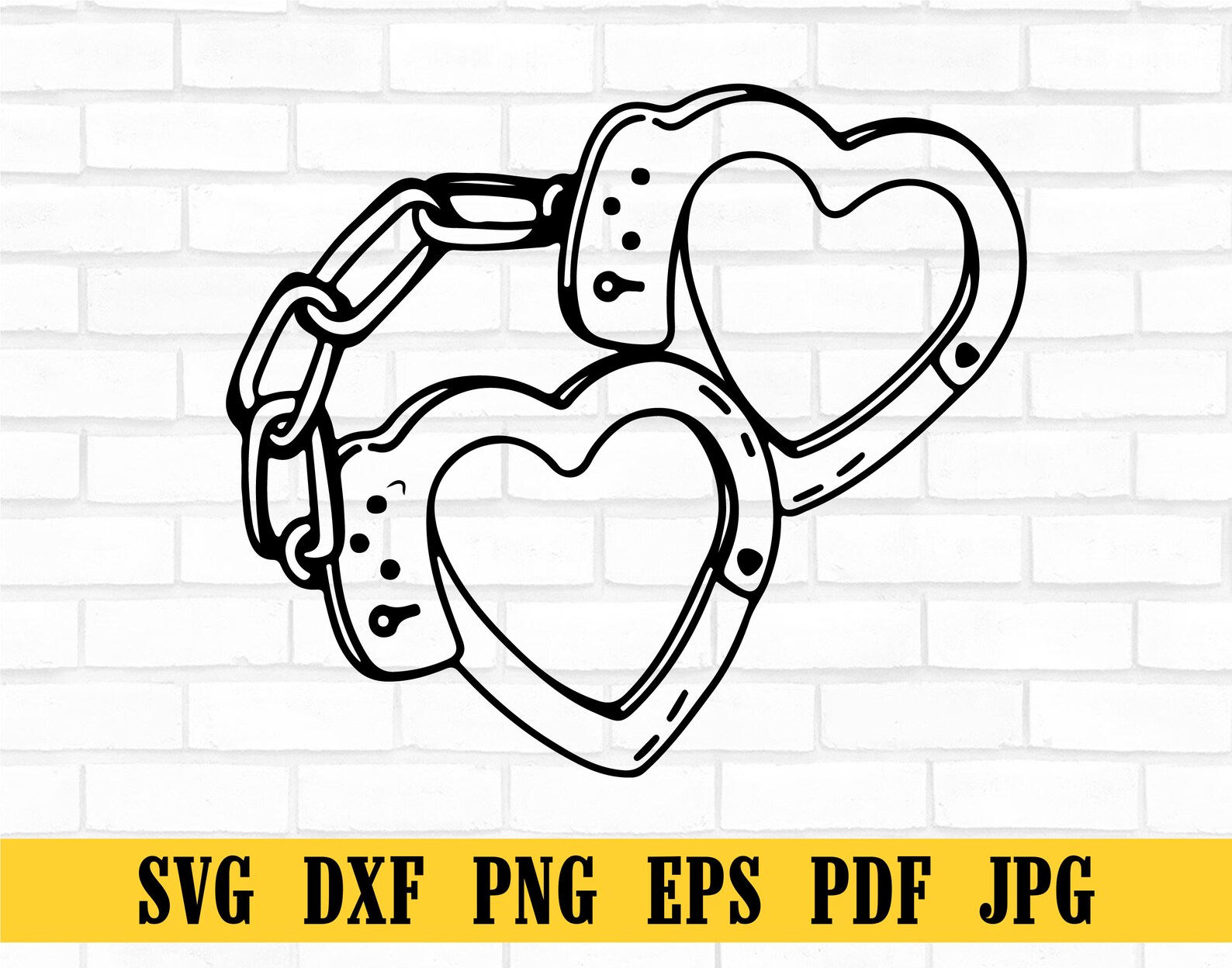 Handcuff With Heart Handcuff Svg Police Handcuff Svg Police Etsy