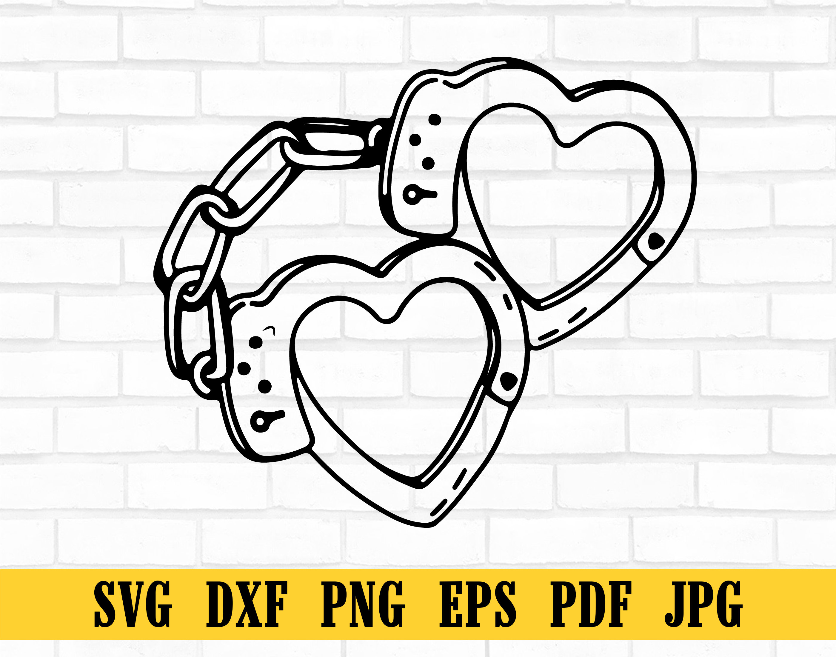 Handcuff With Heart, Handcuff Svg, Police Handcuff Svg, Police Prison ...