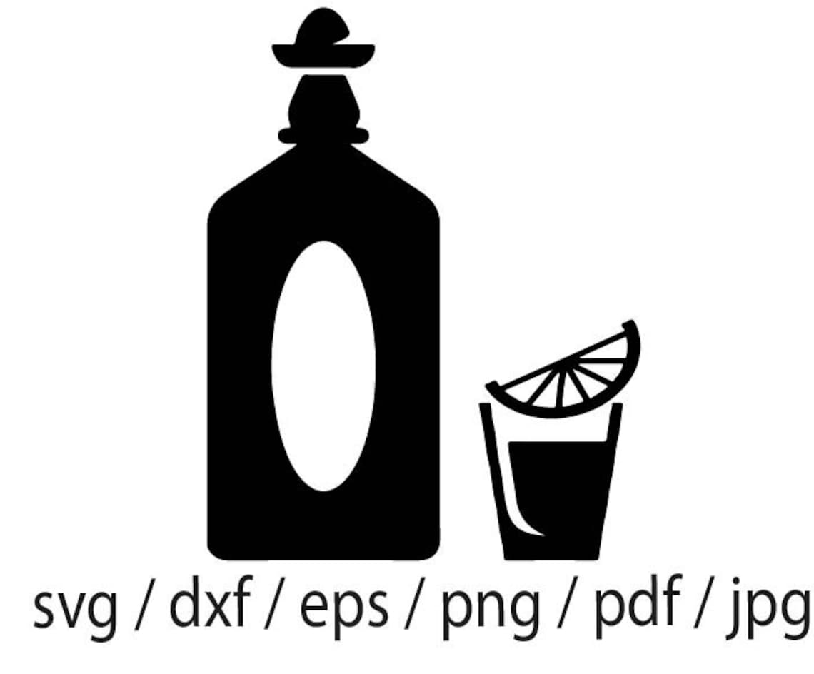 Tequila Bottle SVG Tequila Svg Alcohol Bottle Svg Tequila - Etsy