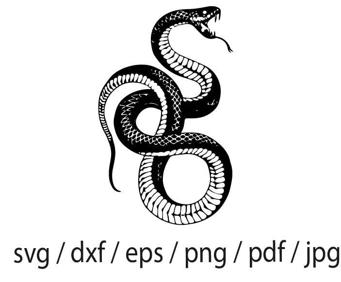 Snake SVG Reptile SVG Snake Silhouette SVG Cut File Cricut - Etsy Australia