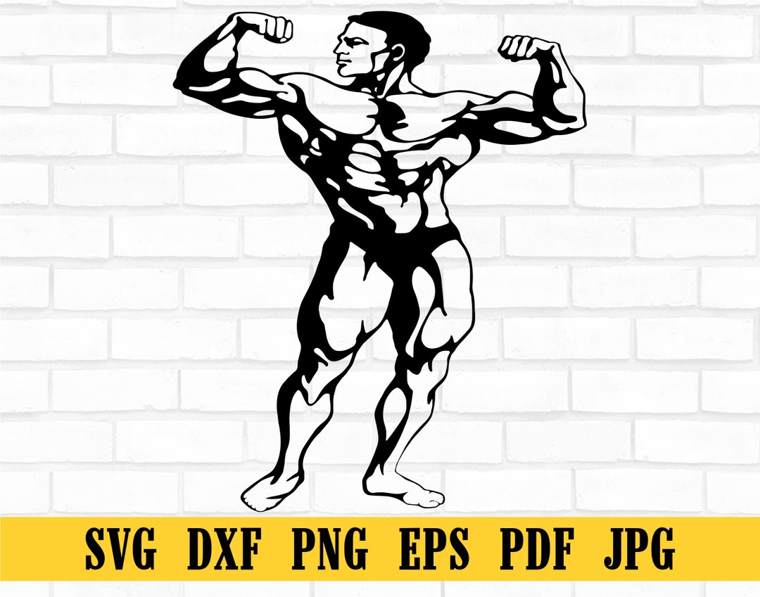 Bodybuilder SVG Workout Svgcrossfit Svgmuscle - Etsy