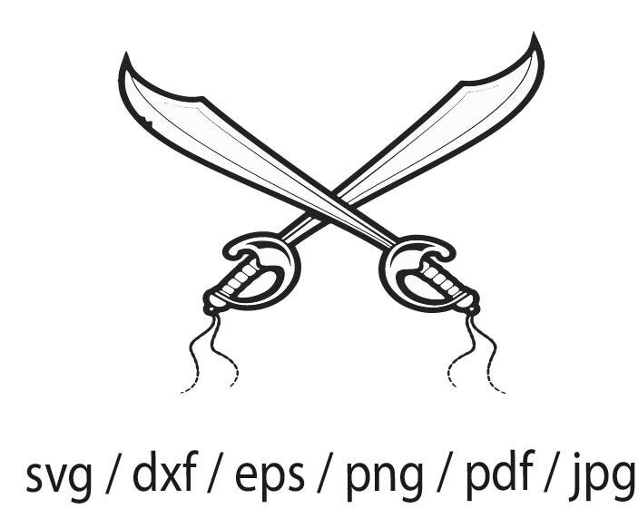 Cutlass Sword Drawing