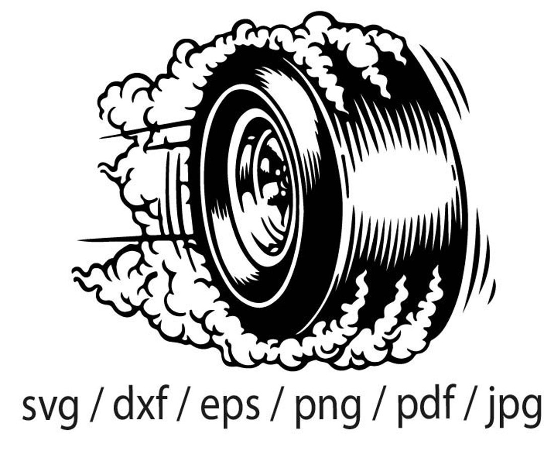 Car Tire svg Speed svg Tire svg car svg burnout clipart - Etsy México