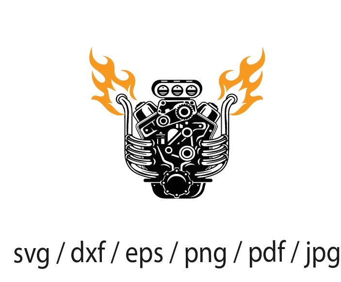 Piston Engine Clipart Simple
