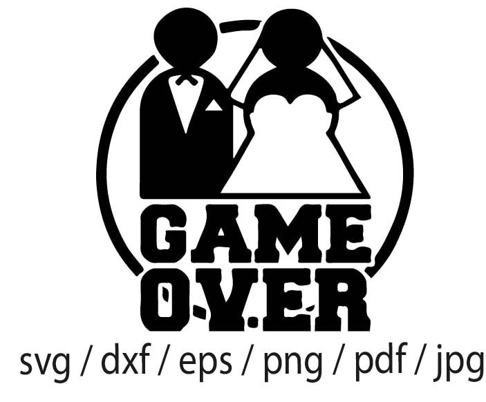 Game Over Logo Wedding