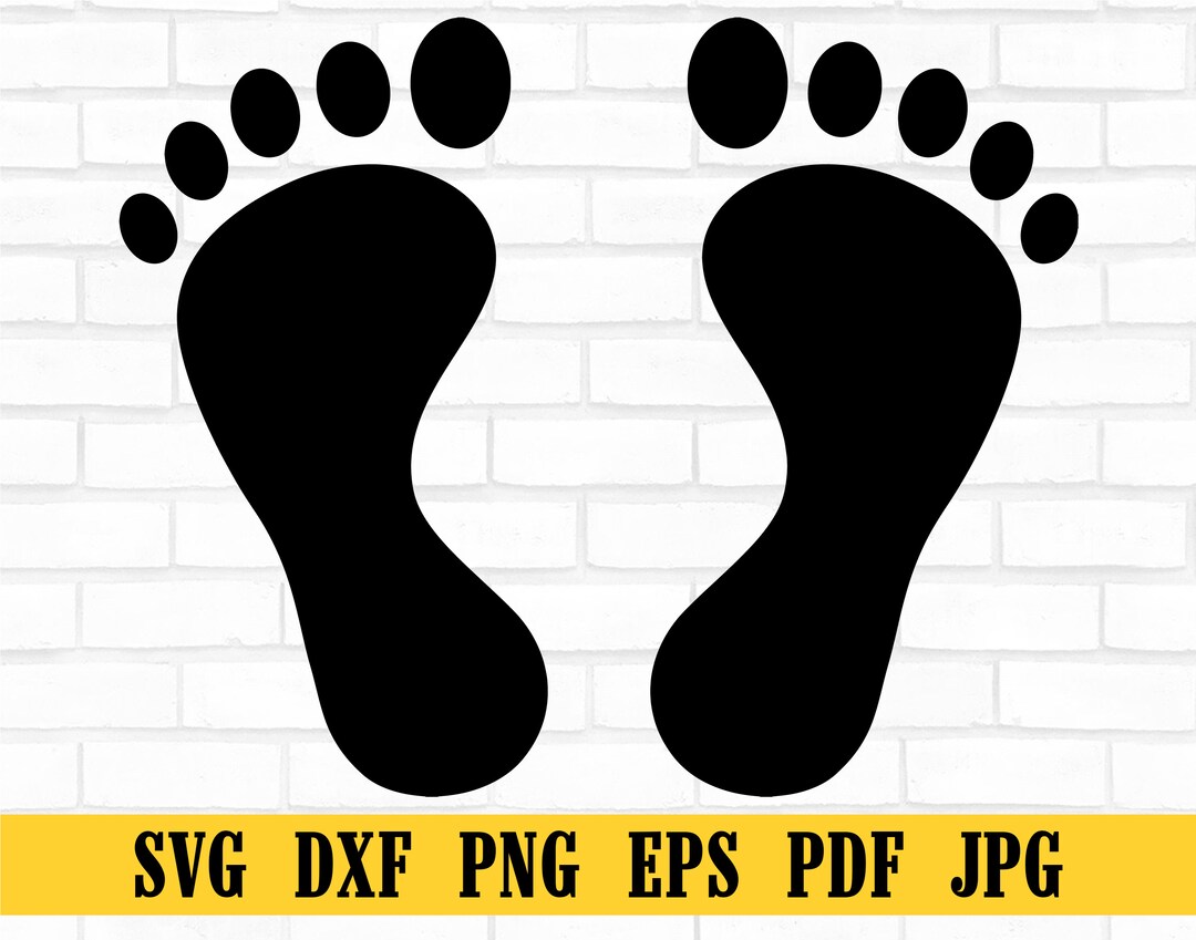 Footprints SVG Footprint SVG Footprints PNG Feet Svg - Etsy