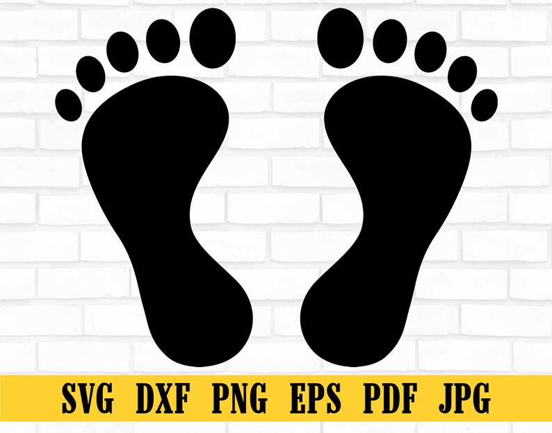 Footprints SVG Footprint SVG Footprints PNG Feet Svg - Etsy