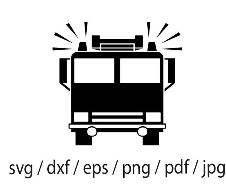 Fire Truck Svg, Fire Truck Svg, Fire Enngine Svg, Fire Truck Cut Files ...