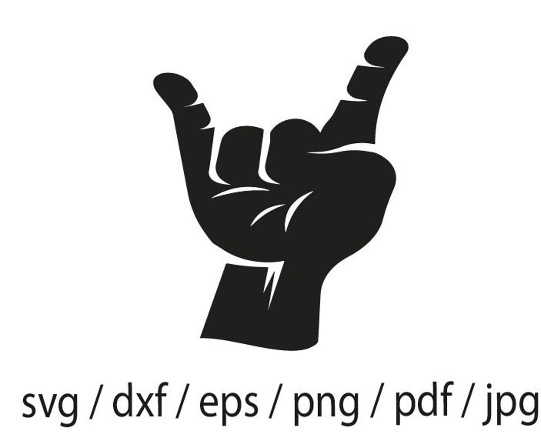 Rock Hand Svg Rock on Hand Svg Rock Hand Cricut Rock Hand - Etsy