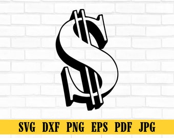 Dollar Sign Svg, Dollar Svg Cut File, Money Clipart, Svg Cut File for ...
