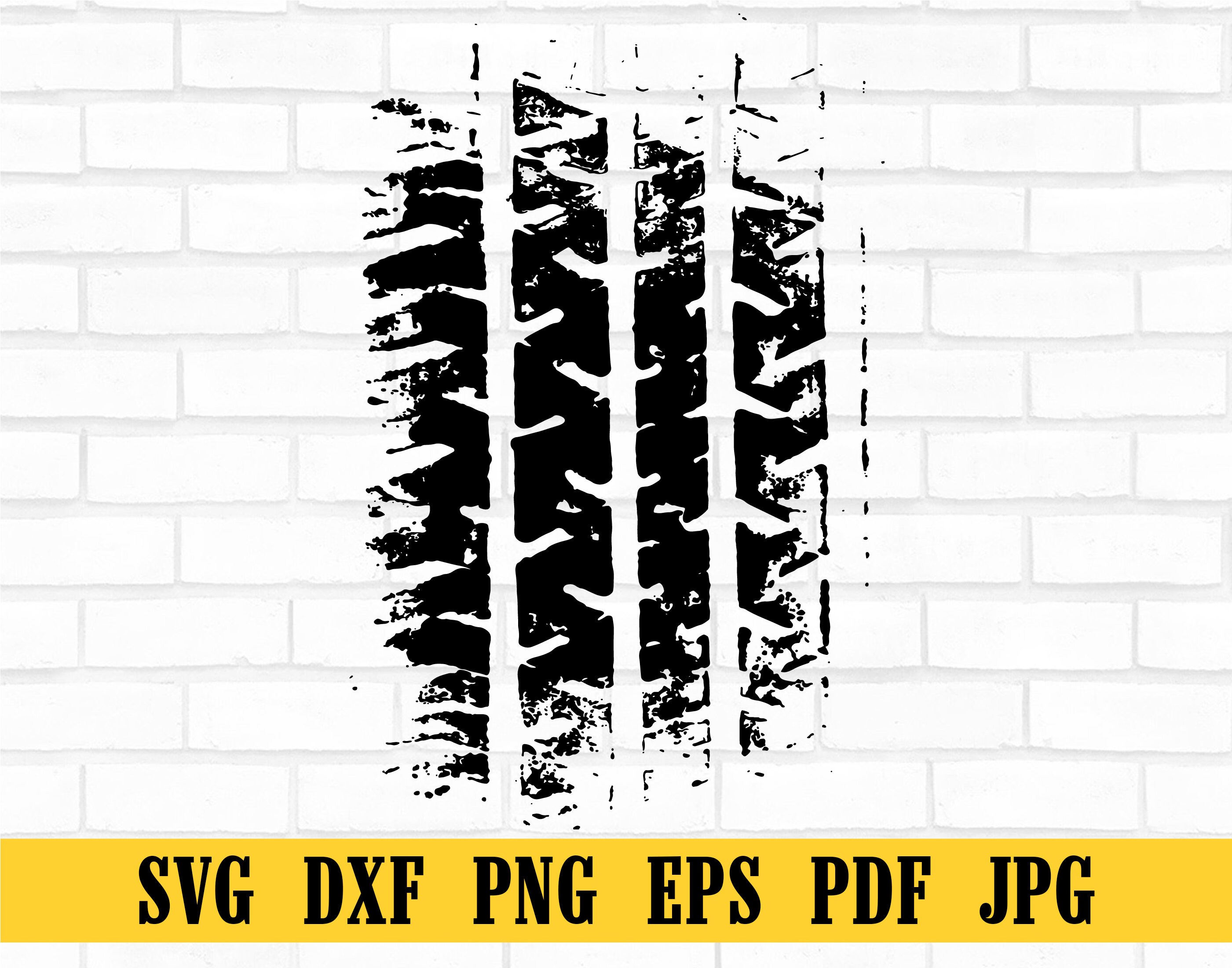 Mud Tire Tread Marks