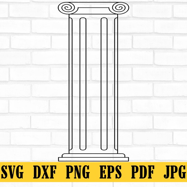 Greek Column Clipart - Etsy
