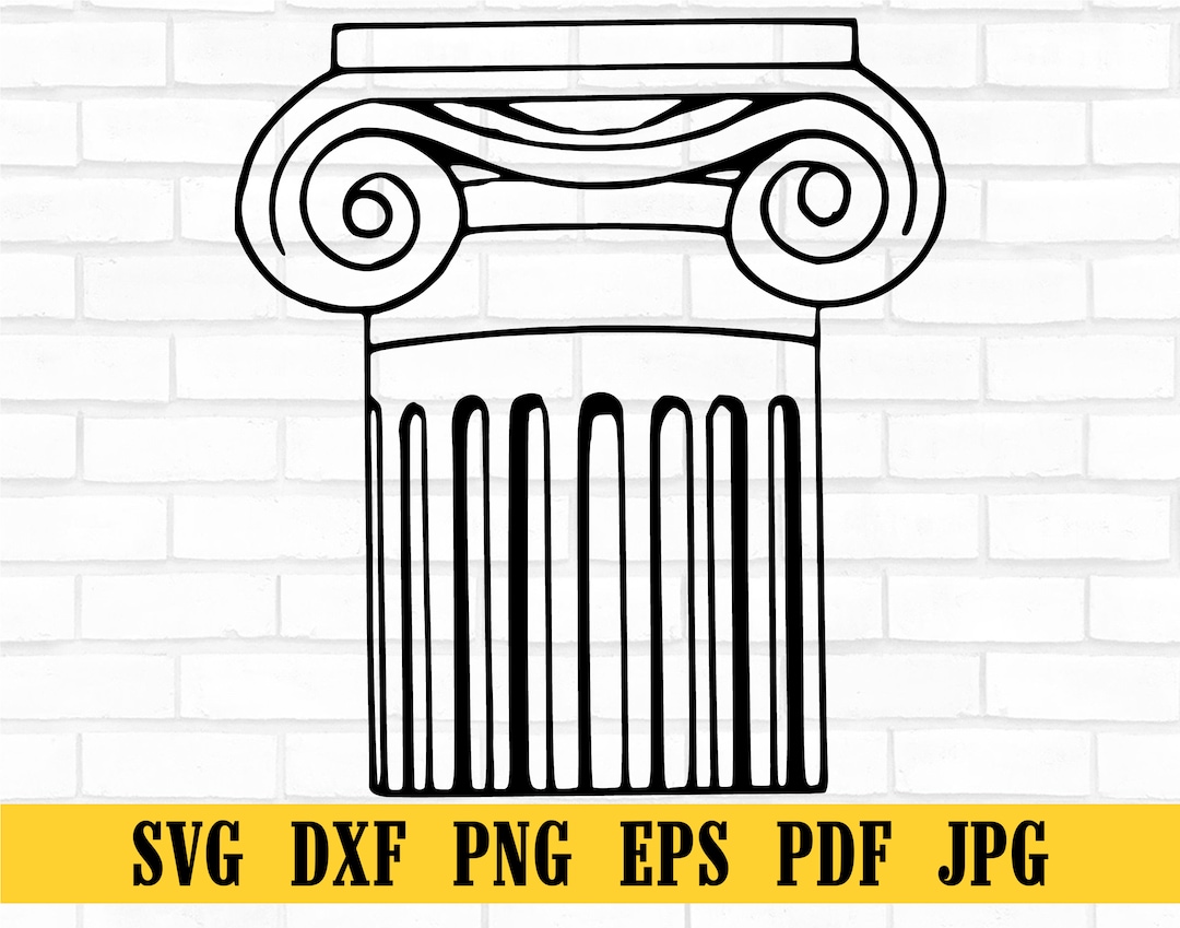 Column SVG Column Clip Art Vector Greek Column SVG Column Clipart ...