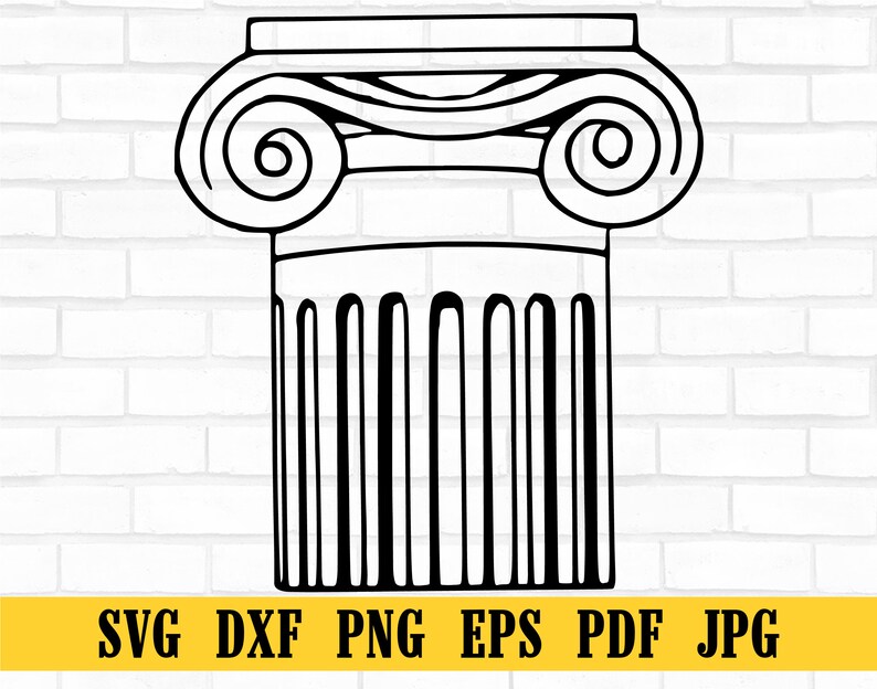 Column SVG Column Clip Art Vector Greek Column SVG Column Clipart ...