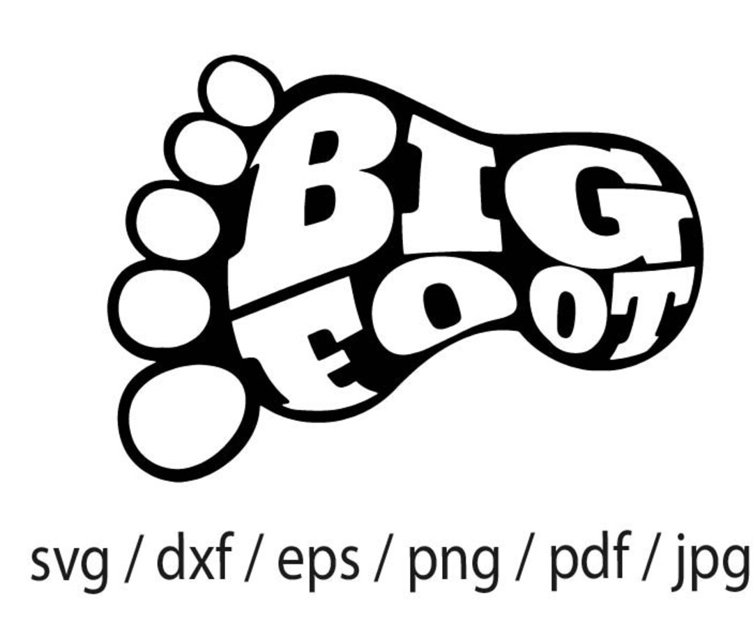 Bigfoot Svg Toes Svg Big Foot Svg Yeti Svg Sasquatch Svg - Etsy Canada