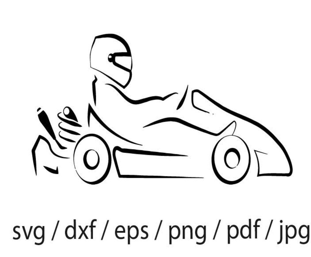 Go Kart Svg Kart Racing Svg Go Kart Racer Svg for Go Kart - Etsy