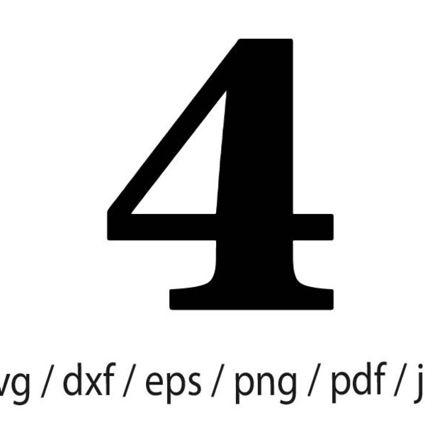Number Four - Etsy