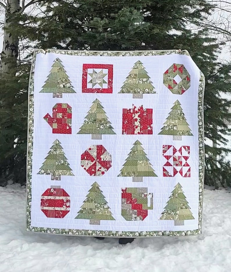 Christmas Sampler Quilt Pattern by Baby Bear Quilting, PDF Download - Etsy