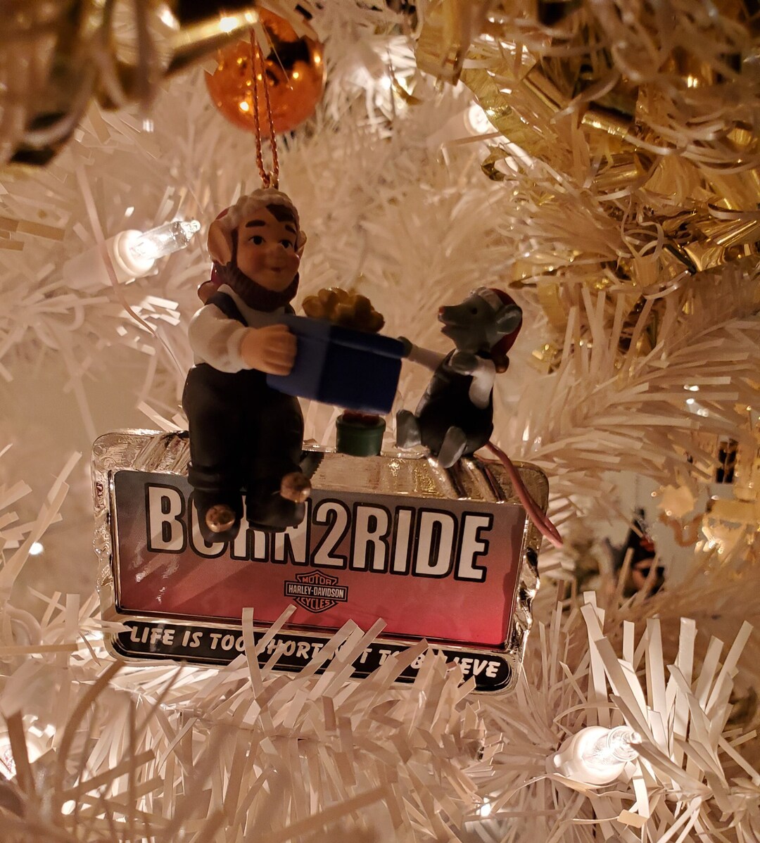 Harley-davidson 'born2ride' ELF & MOUSE License Plate Cavanaugh ...