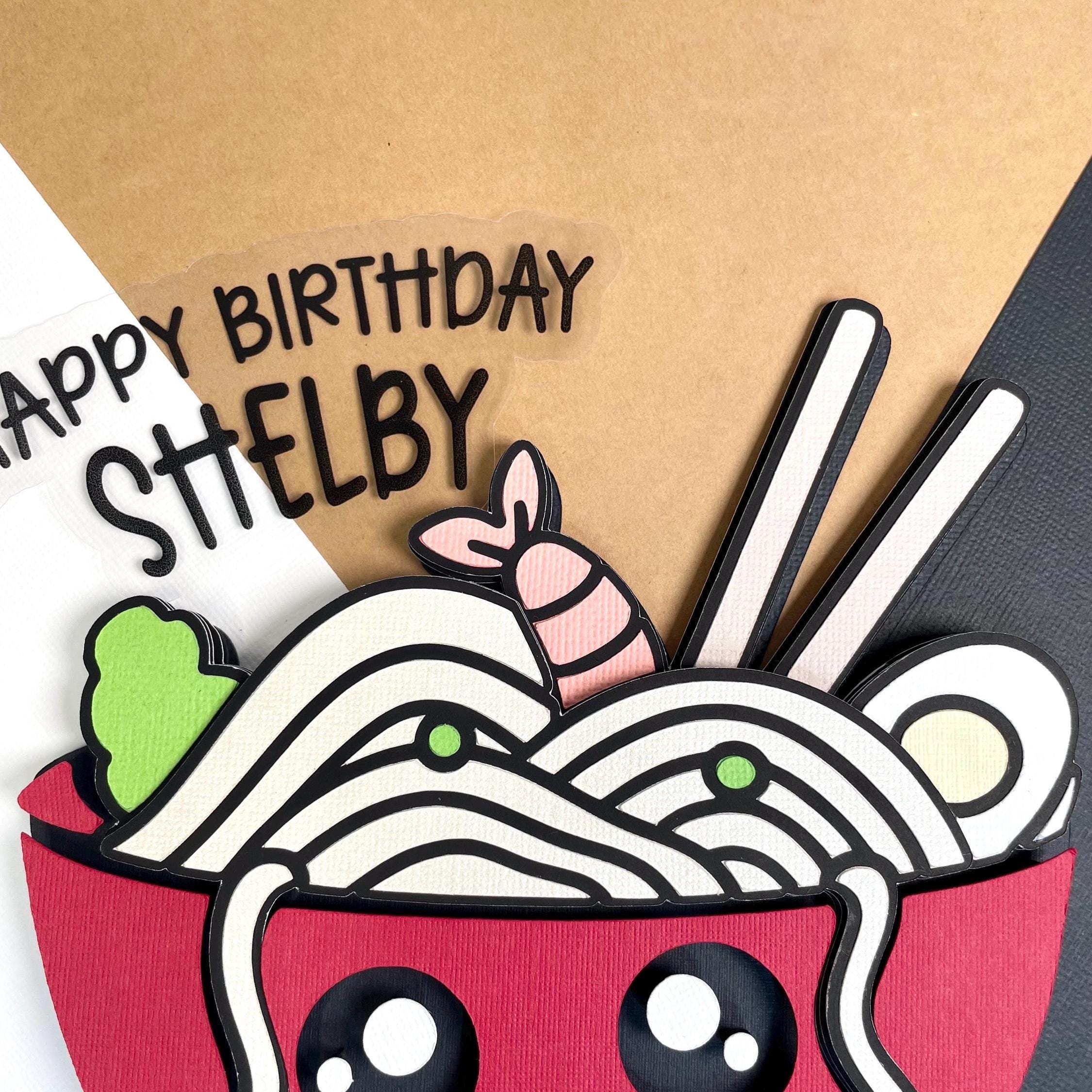 Ramen Bowl Cake Topper-ramen Cake Topper-kawaii Cake Topper - Etsy