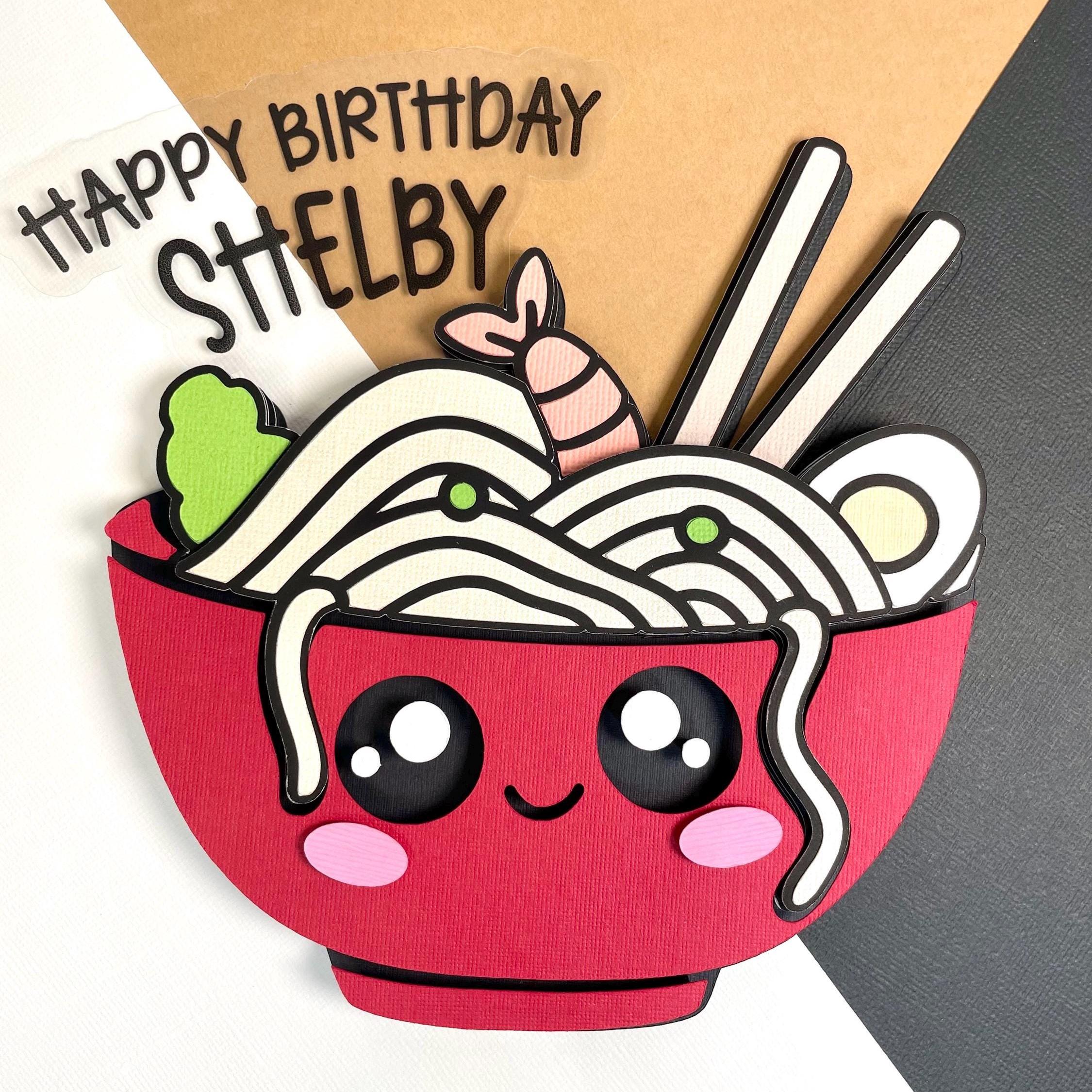 Ramen Bowl Cake Topper-ramen Cake Topper-kawaii Cake Topper - Etsy