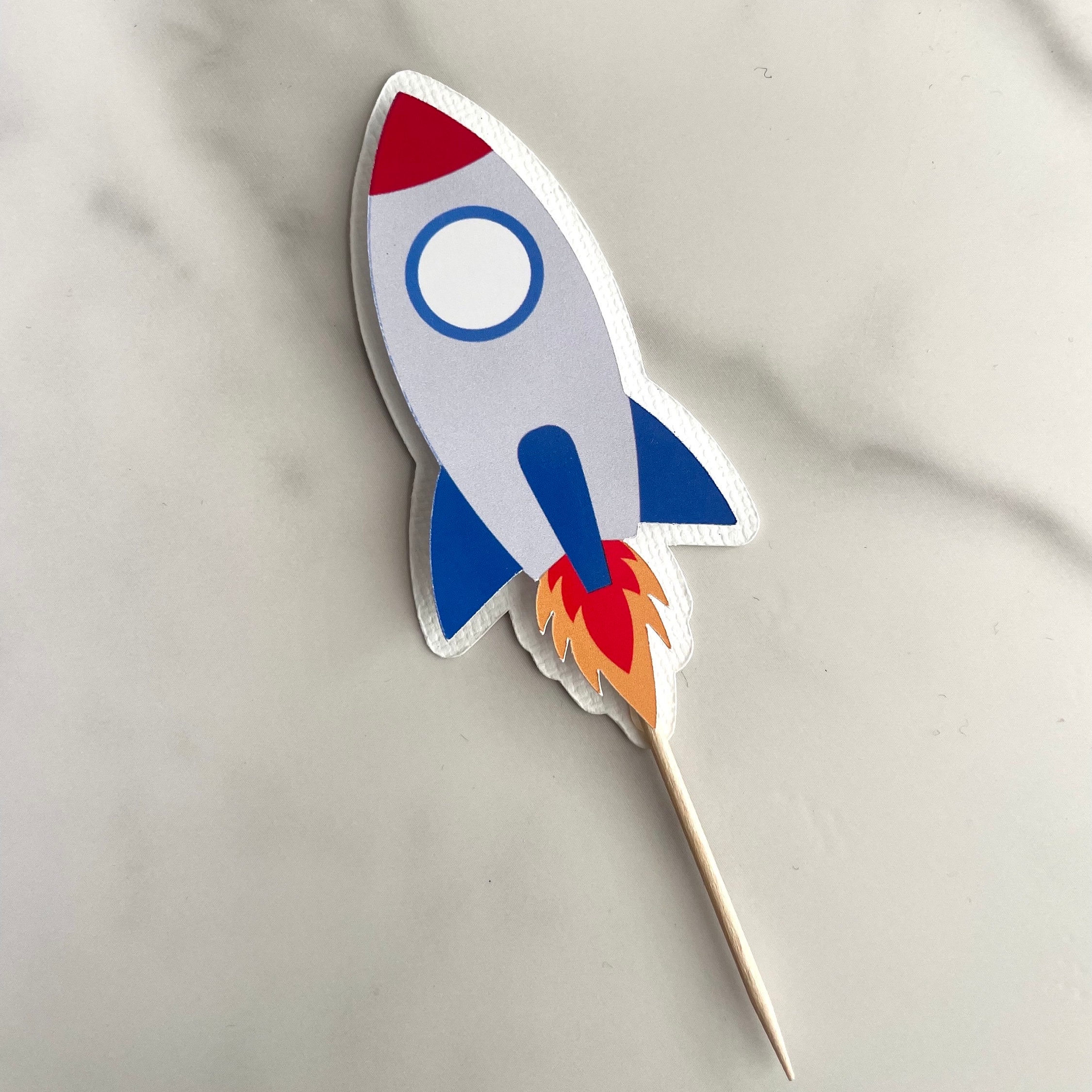 Rocket Cupcake Topper-rocket Topper-space Cupcake Topper-outer Space ...