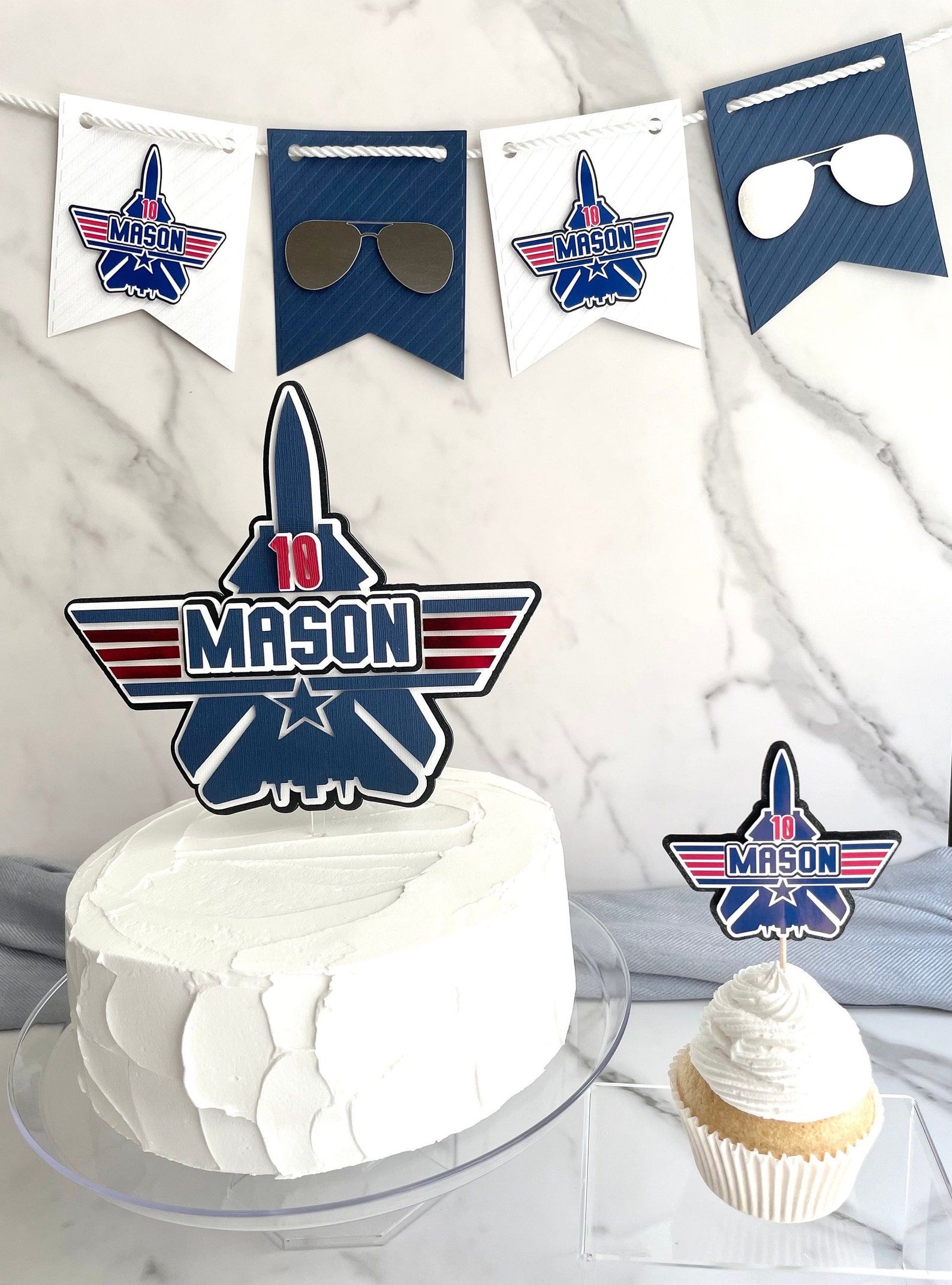 Fighter Jet Cake Topper-fighter Jet Party-fighter Jet Birthday-fighter ...