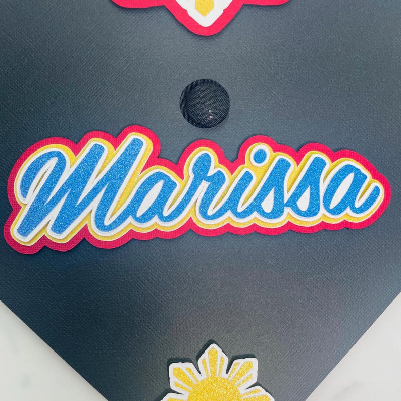 Personalized Filipino Graduation Cap Topper-custom Filipino Graduation ...