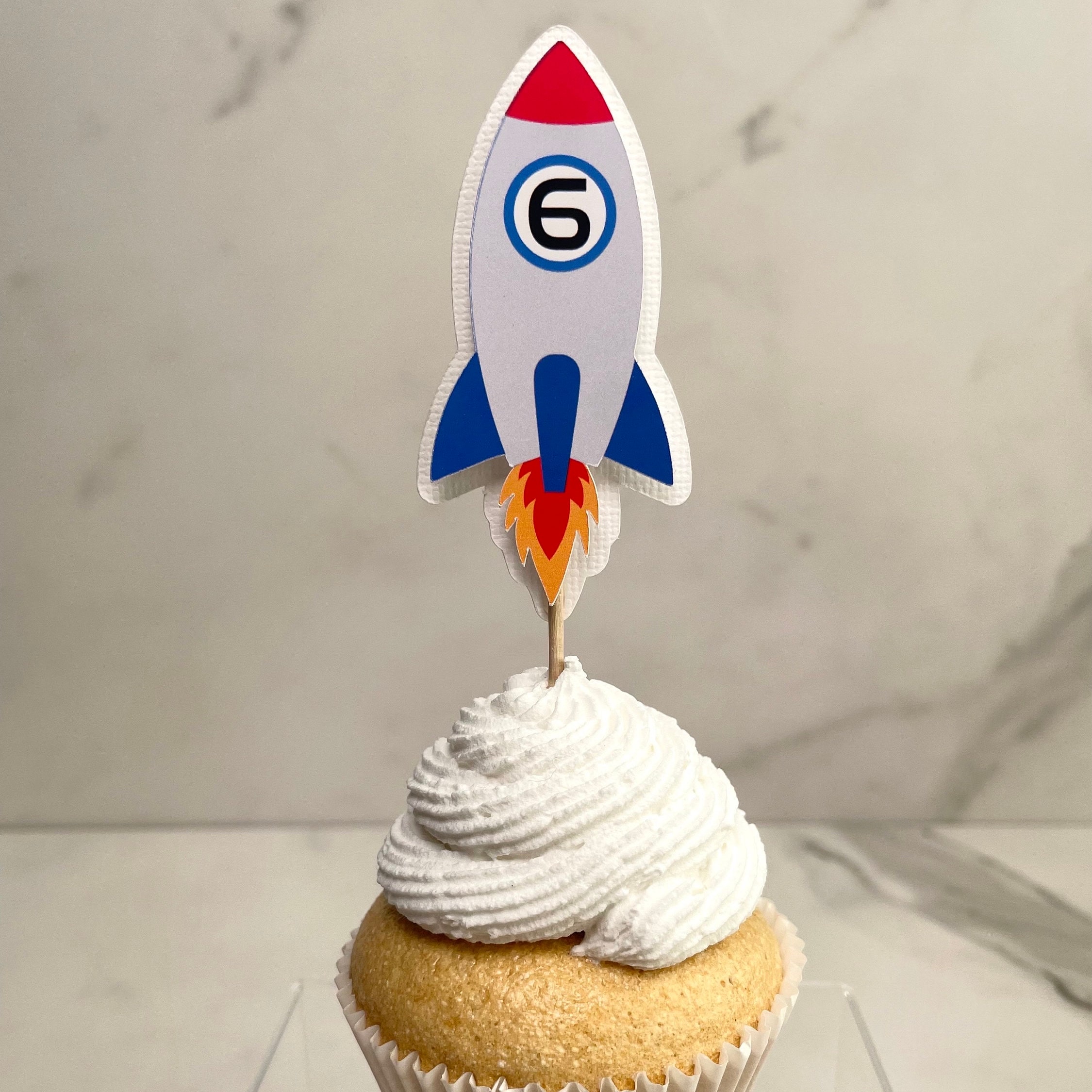 Rocket Cupcake Topper-rocket Topper-space Cupcake Topper-outer Space ...