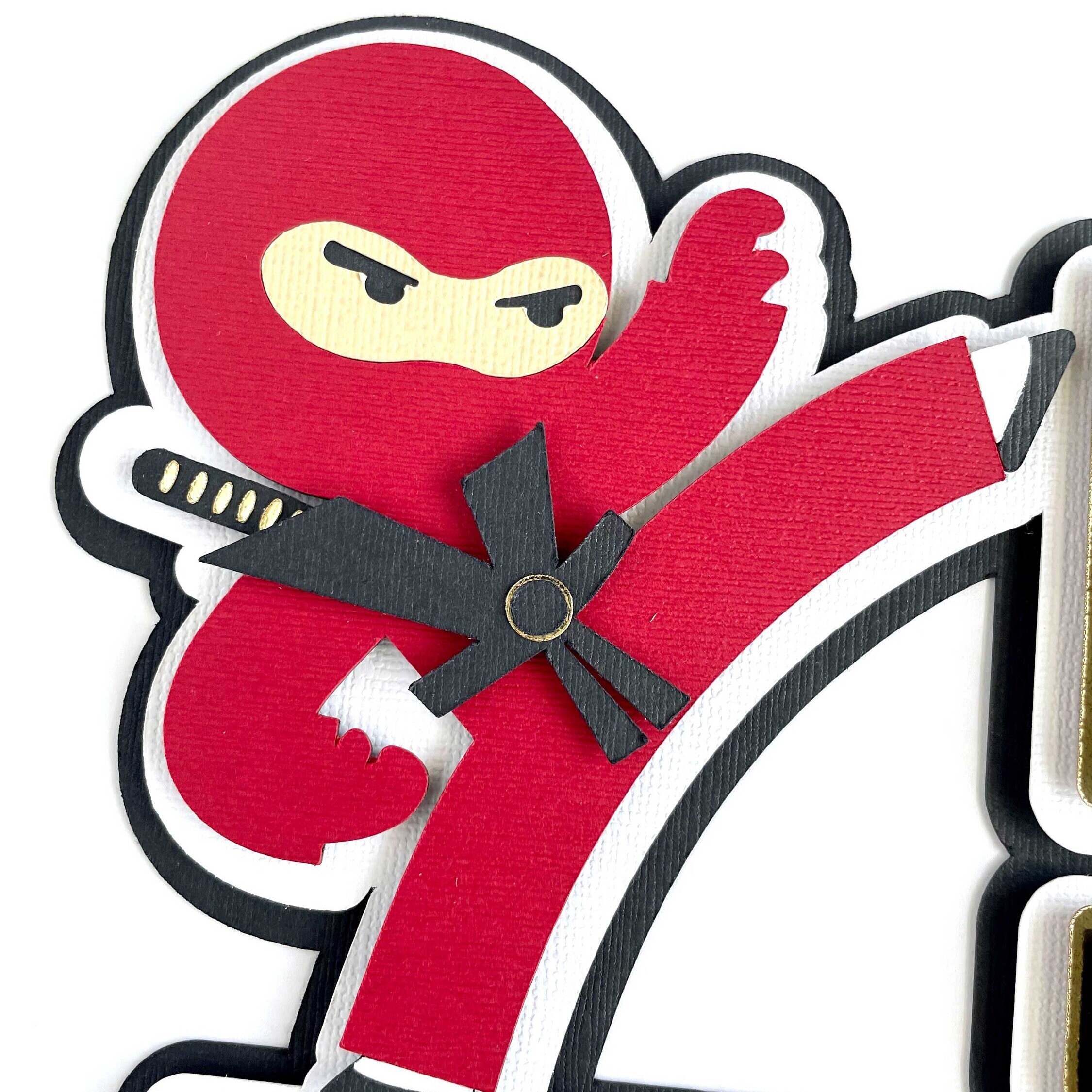 Ninja Cake Topper-ninja Kid Cake Topper-ninja Birthday-ninja Theme ...