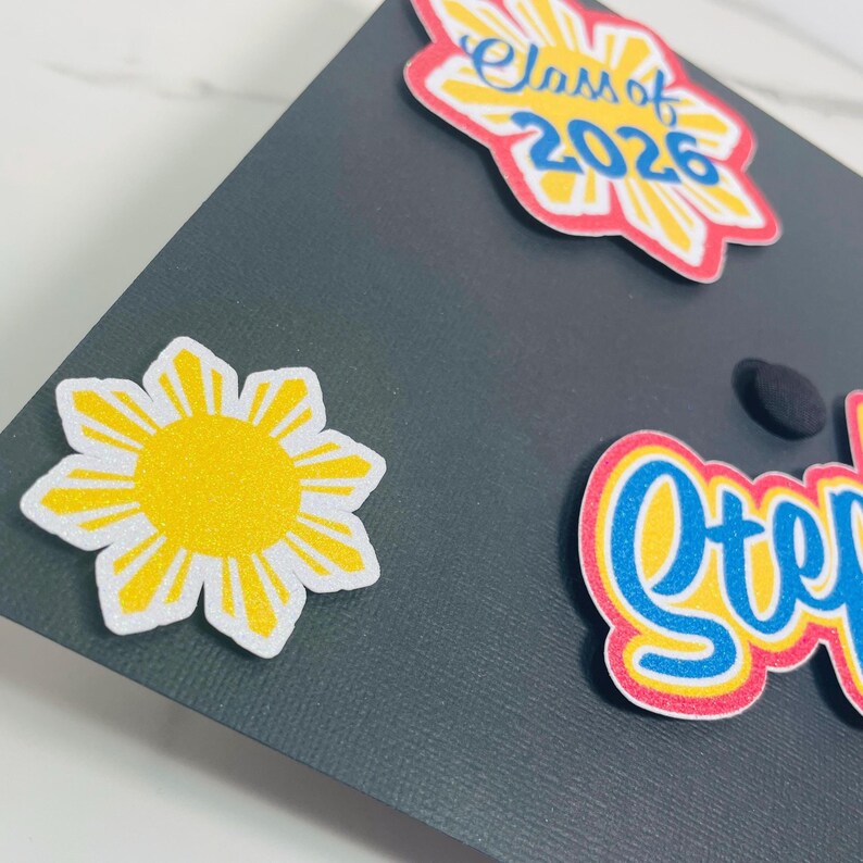 Personalized Filipino Graduation Cap Topper-custom Filipino Graduation ...