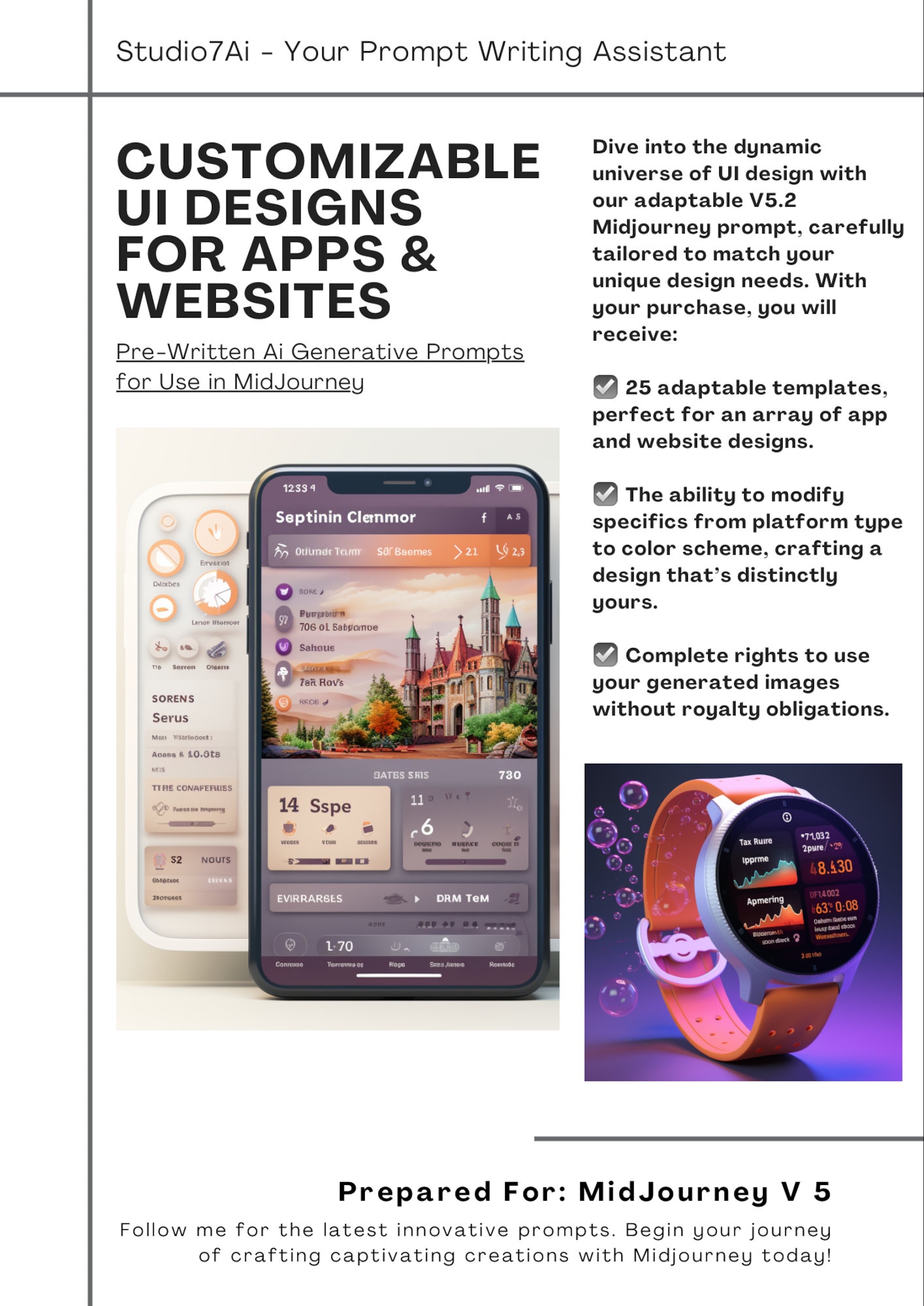 CUSTOMIZABLE UI Designs for Apps & Websites - Etsy