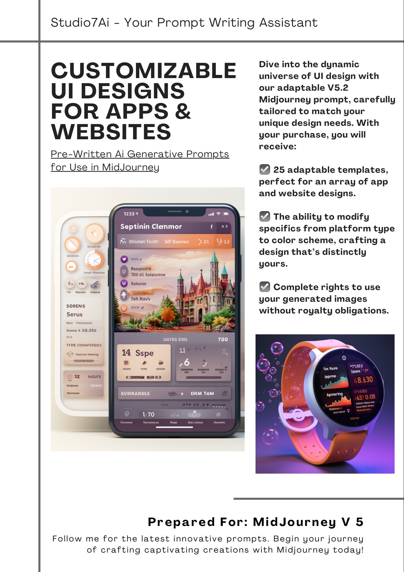 CUSTOMIZABLE UI Designs for Apps & Websites - Etsy