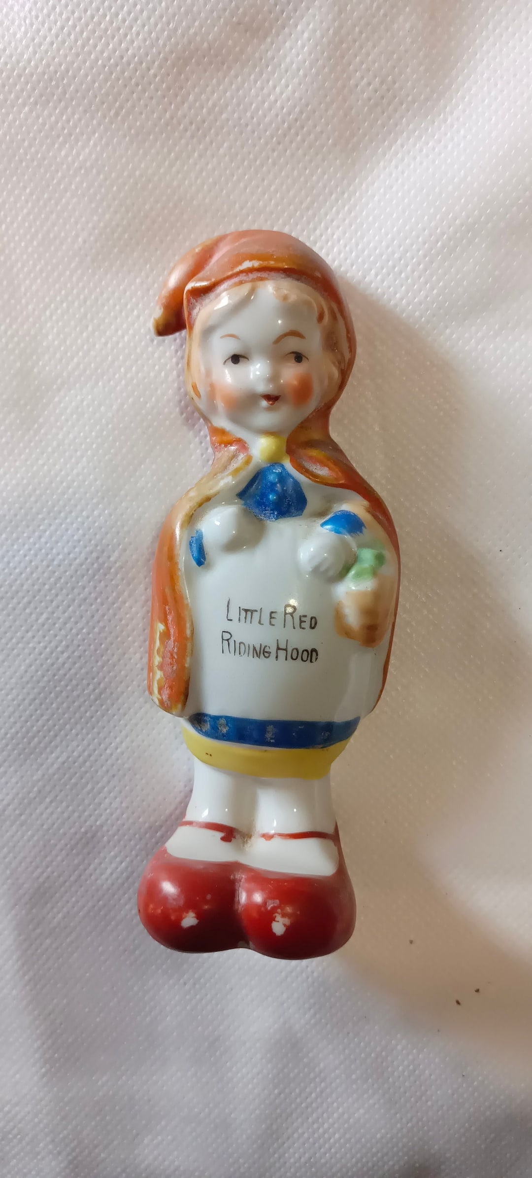 Antique 1920s Little Red Riding Hood Ceramic Toothbrush Holder - Etsy