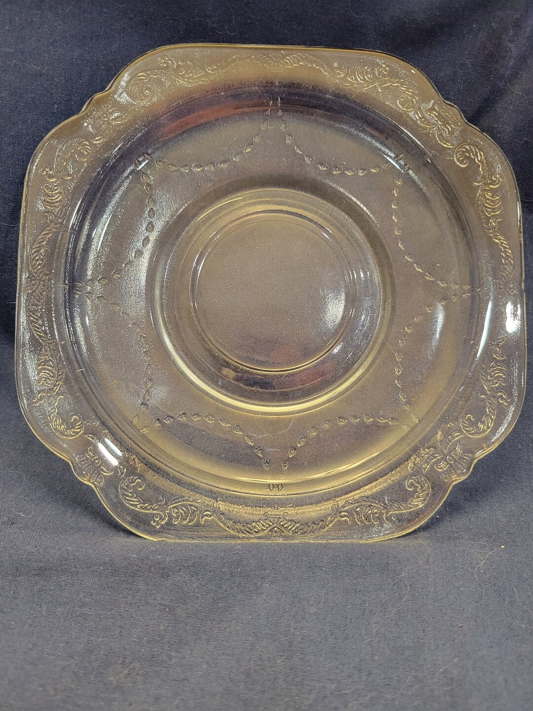 Federal Madrid Pattern Depression Glass Saucers - Etsy