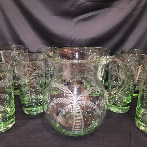 Pitcher With Glasses - Etsy