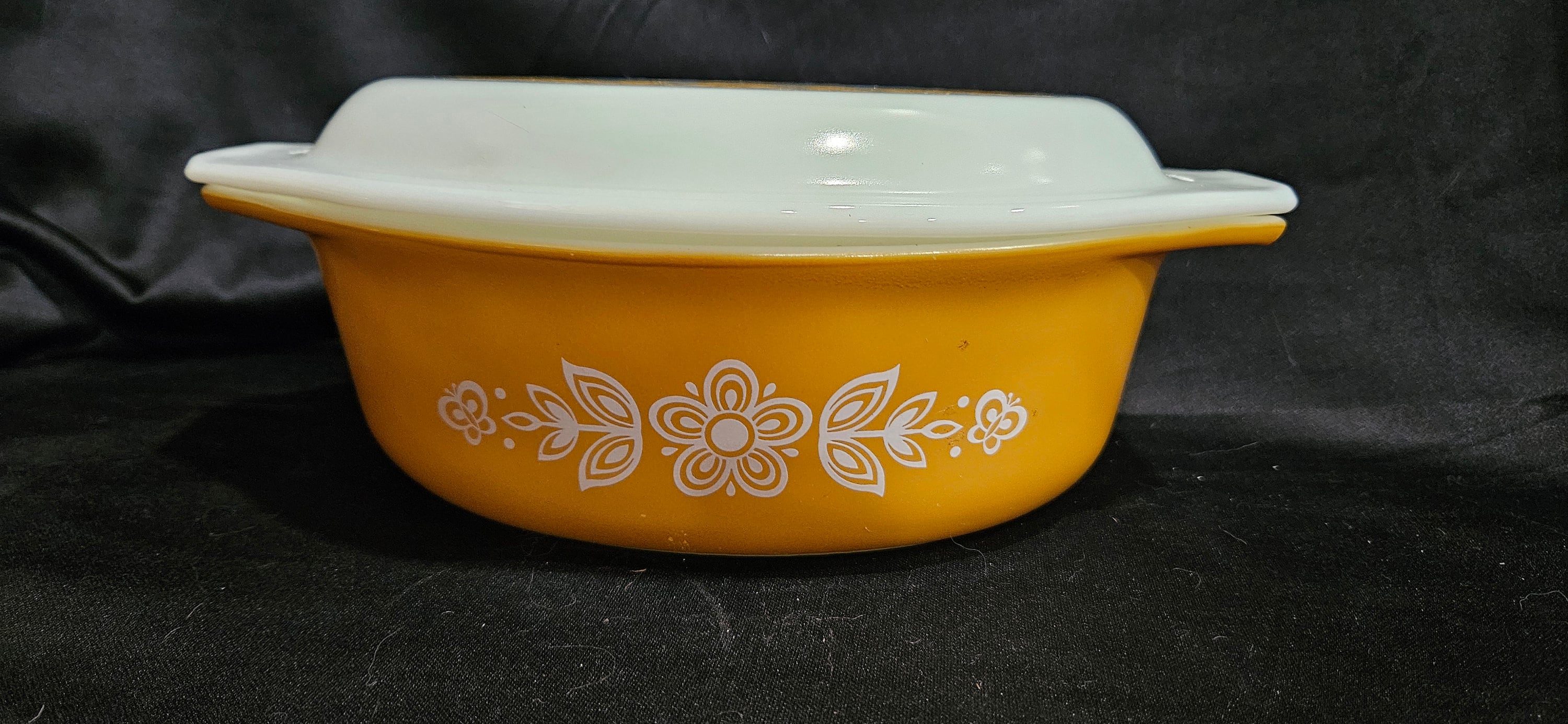 Butterfly Gold Pyrex Casserole Dish With Lid 043 1 1/2 Qt - Etsy
