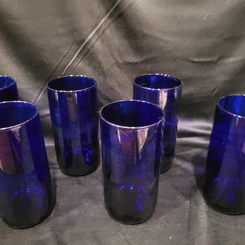 Cobalt Blue Glassware Cups