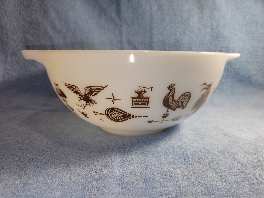 1960s Vintage Early American 442 Pyrex Farm Animals 2 1/2 Qt Cinderella ...