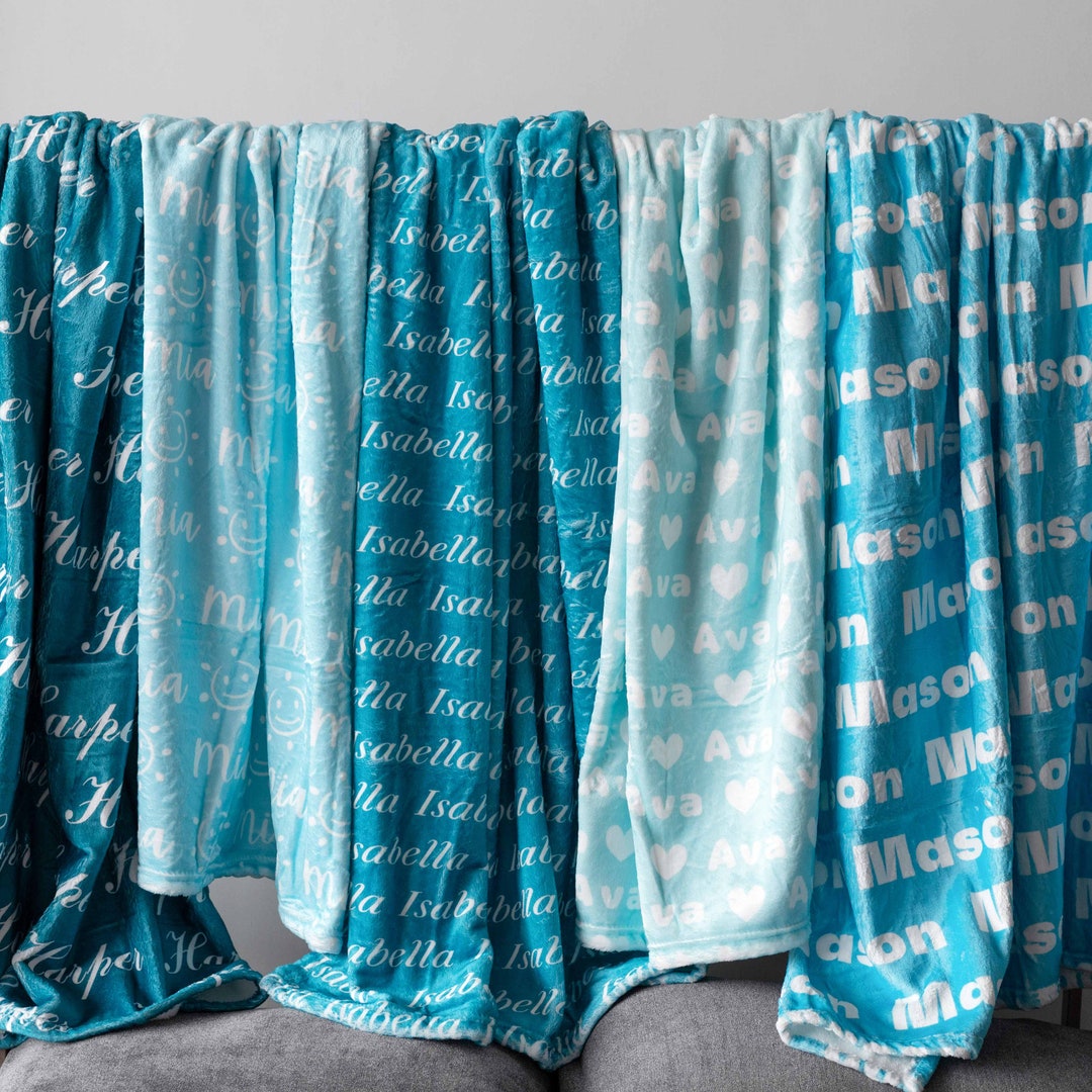 Personalized Baby Name Blanket Custom Kids Blanket Baby Girl - Etsy