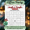 Jingle and Mingle Bingo, Printable Find the Guest Ice Breaker Game ...