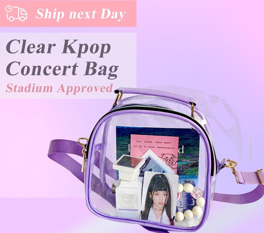 Aesthetic Clear Kpop Concert Bag Stadium Approved Crossbody - Etsy