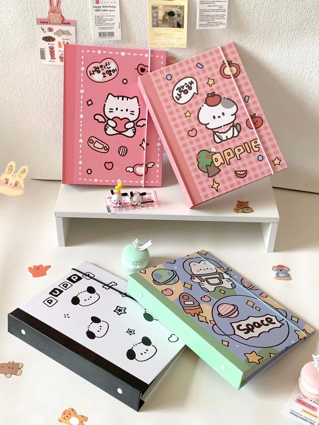 A5 Cartoon Binder | Composition Hardcover Binder | Kpop Photocard ...