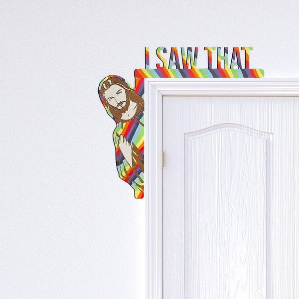 Jesus I Saw That Door Hanger - Etsy