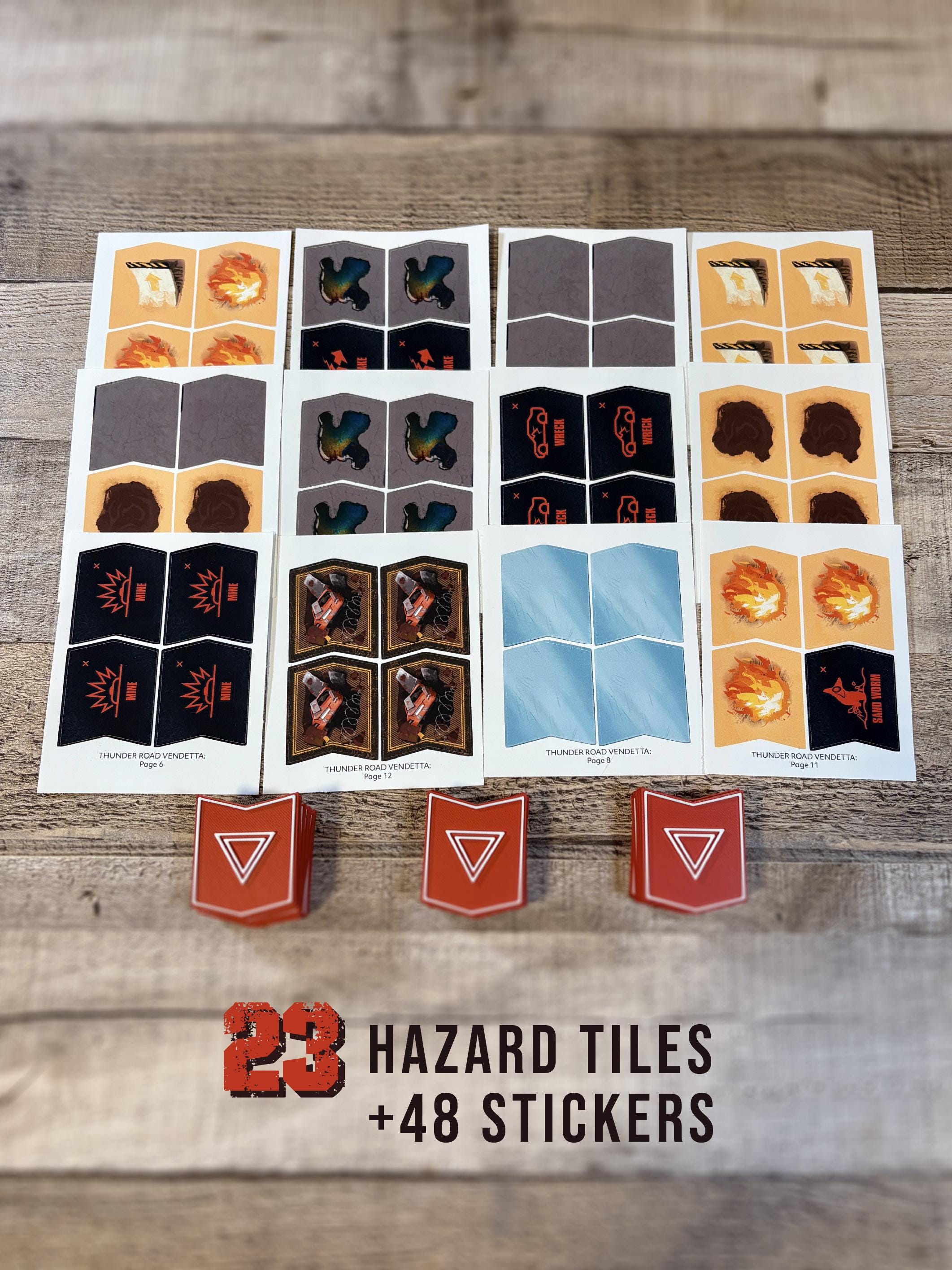 Thunder Road: Vendetta - Hazard Tile Upgrades - Officially Licensed - Etsy