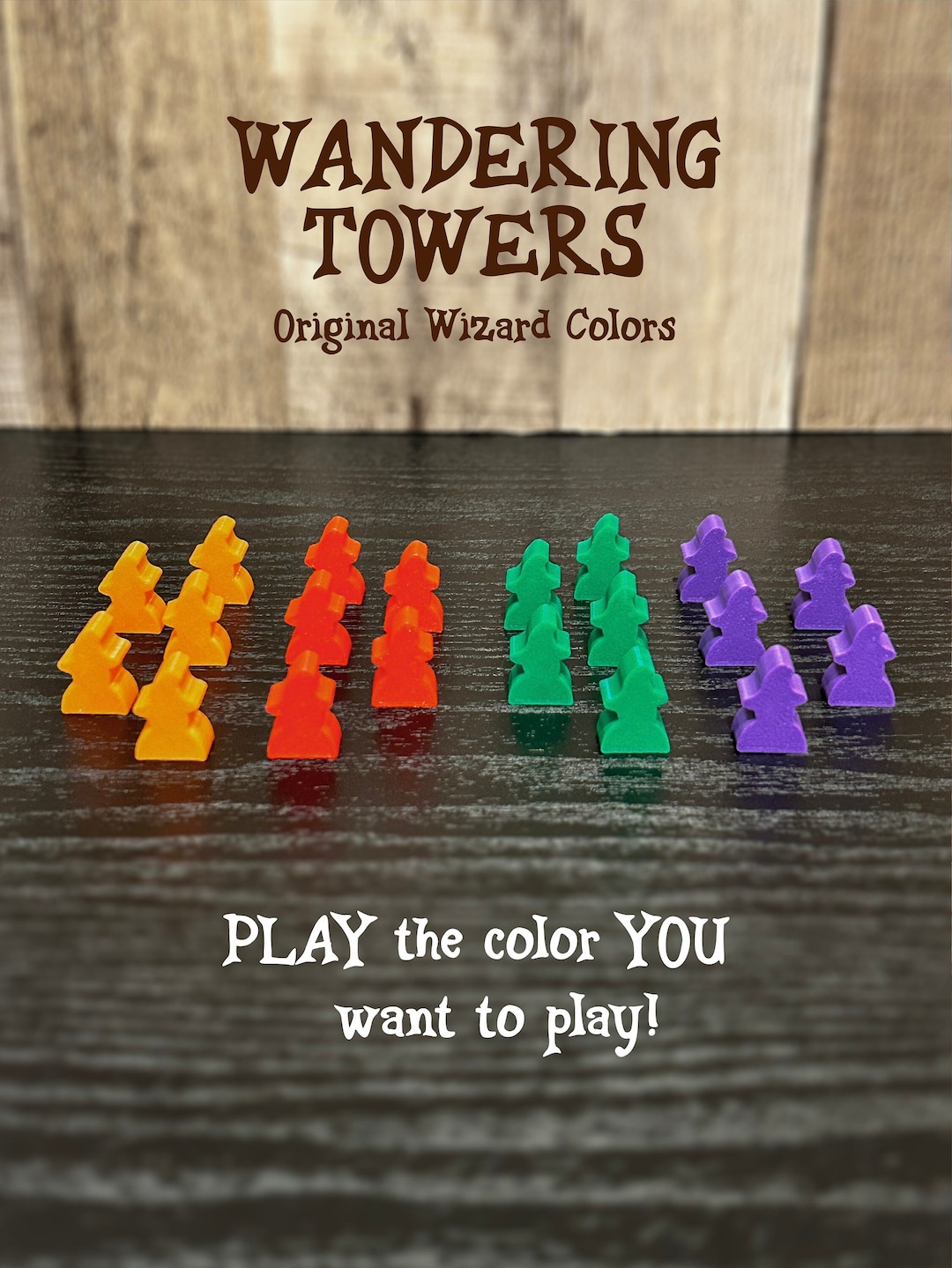 Wandering Towers: Original Wizard Colors - Board Game Upgrades - Board ...