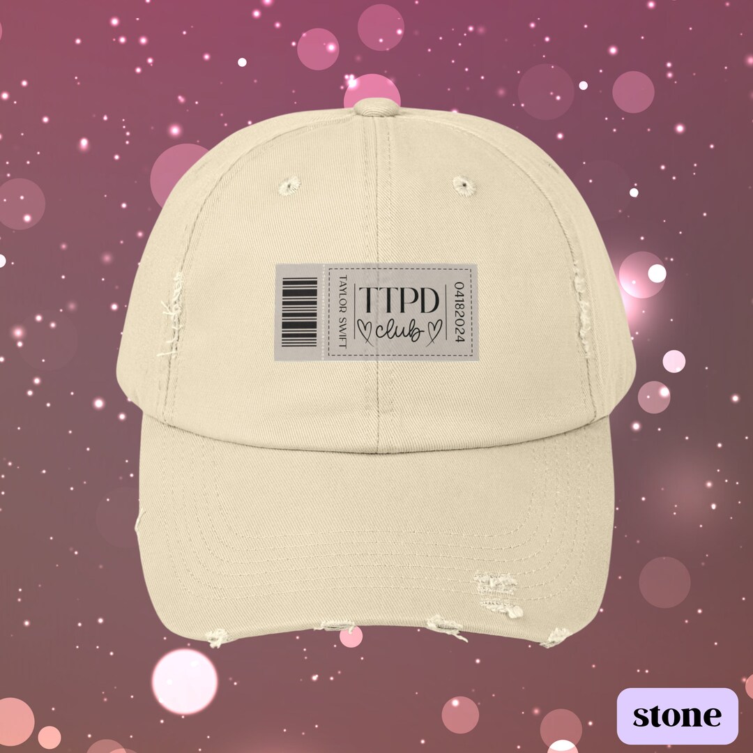 Distressed TTPD Club Baseball Cap Poets Department Hat Ts Baseball Hat ...