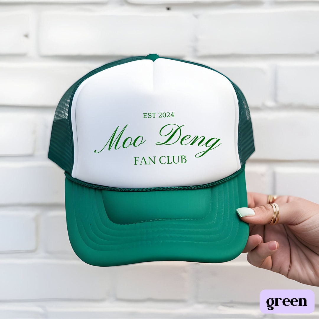 Moo Deng Trucker Hat, Moo Deng Hat, Moo Deng Fan Club, Pygmy Hippo ...