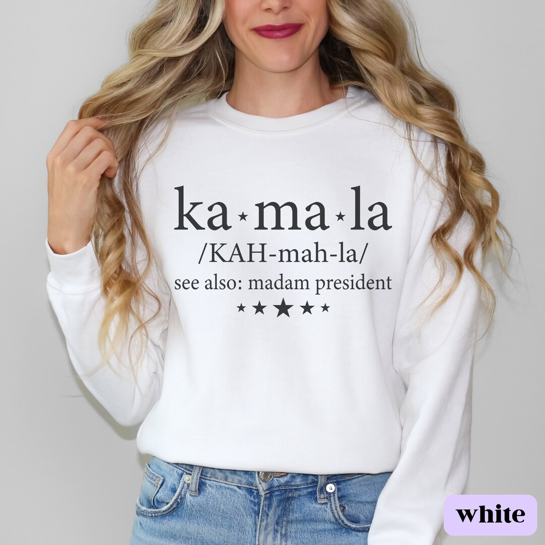 Kamala Harris Sweatshirt, Madam President Sweater, Kamala Harris Shirt ...